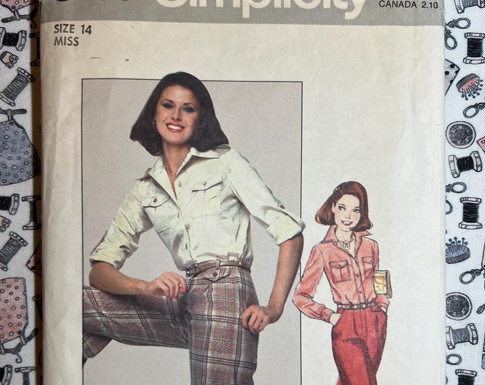 Mccall's Sewing Pattern 8042 Misses' Top Pants & Shorts Size 14 Bust 36 ...