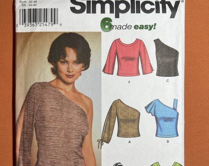 Simplicity Sewing Pattern 7013 Misses Knit Tops Size off the Shoulder ...