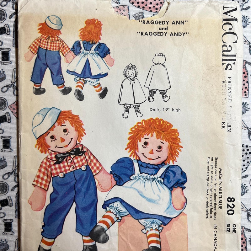 Raggedy Doll Pattern - Etsy