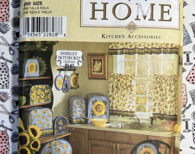 Simplicity Sewing Pattern 8693 Kitchen Accessories Oven Mitt Placemat ...