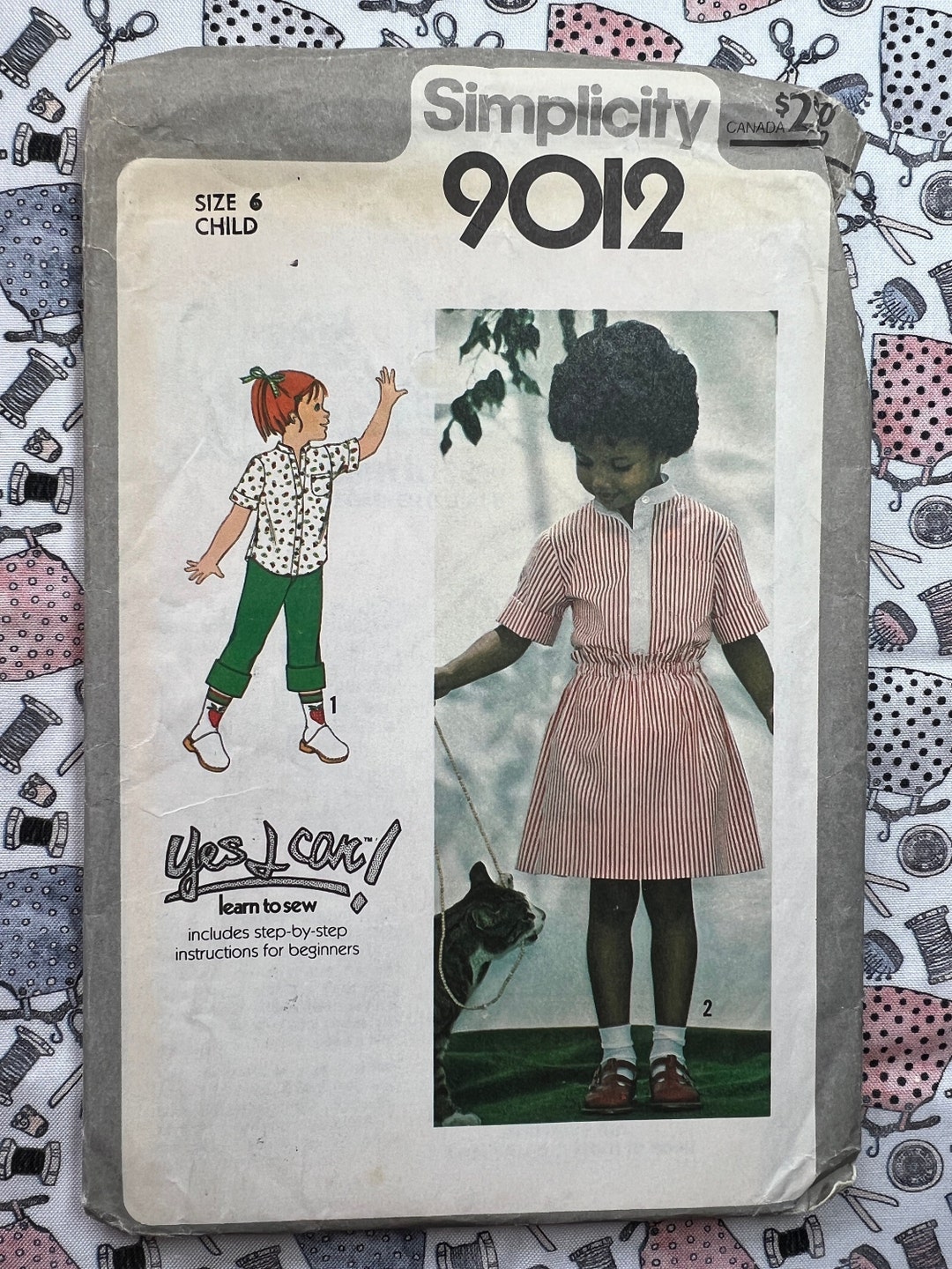Simplicity Sewing Pattern 9012 Child's Shirt and Skirt Size 6 Partially ...