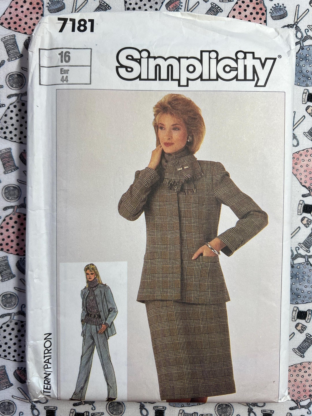 Simplicity Sewing Pattern 7181 Misses' Skirt Pants Scarf & Lined Jacket ...