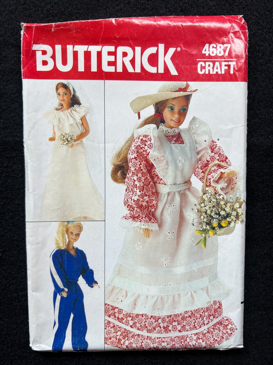 Butterick 4687 Sewing Pattern Doll Clothes Barbie 11-1/2" Dolls FF ...