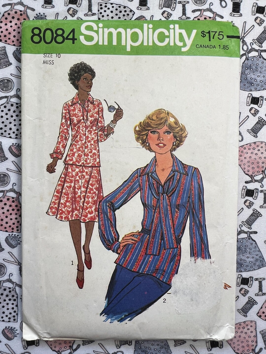 Simplicity Sewing Pattern 8084 Misses' Skirt Pullover Top & Scarf Size ...