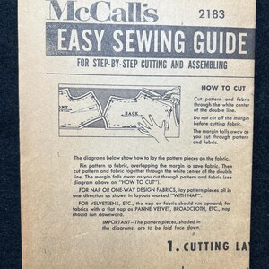 Mccall's Sewing Pattern 2183 Baby Doll's Wardrobe Ginette Gigi's Li'l ...