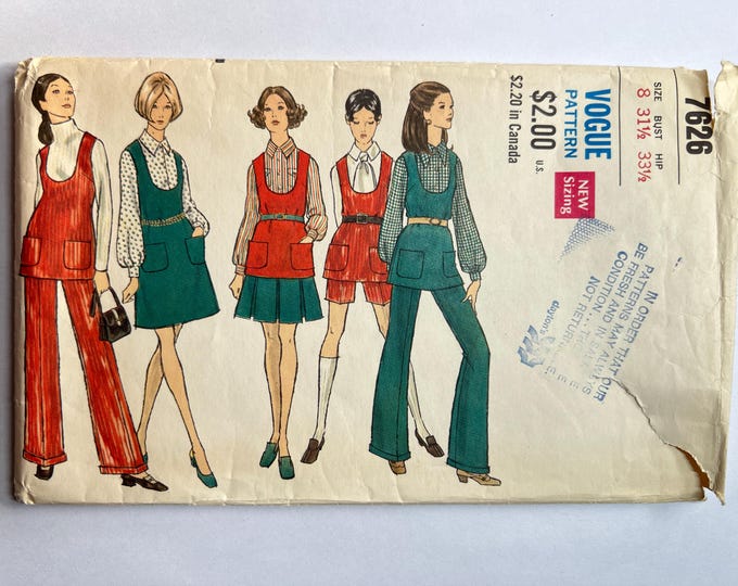 Mccall's Sewing Pattern 8446 Misses' Dress and Tie Belt Size 8 Bust 31 ...