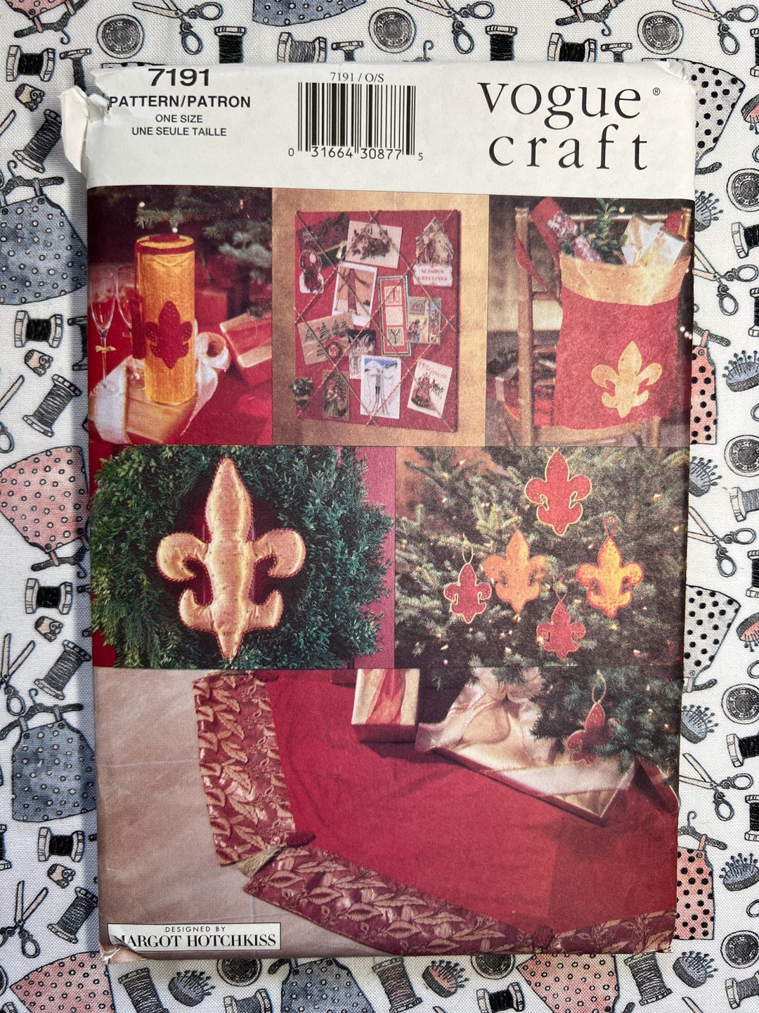 Vogue Craft Sewing Pattern 7191 Old World Christmas Package FF UNCUT - Etsy