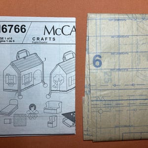 Mccall's Sewing Pattern M6766 Doll House Furniture and Doll FF UNCUT - Etsy