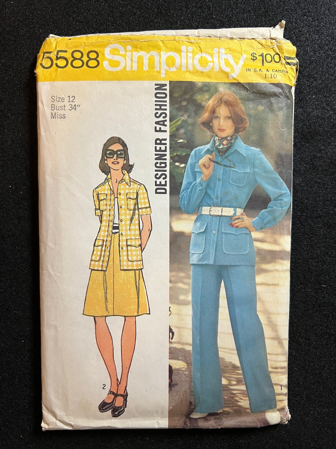 Simplicity Sewing Pattern 5588 Misses Shirt-jacket Skirt & Pants Size ...