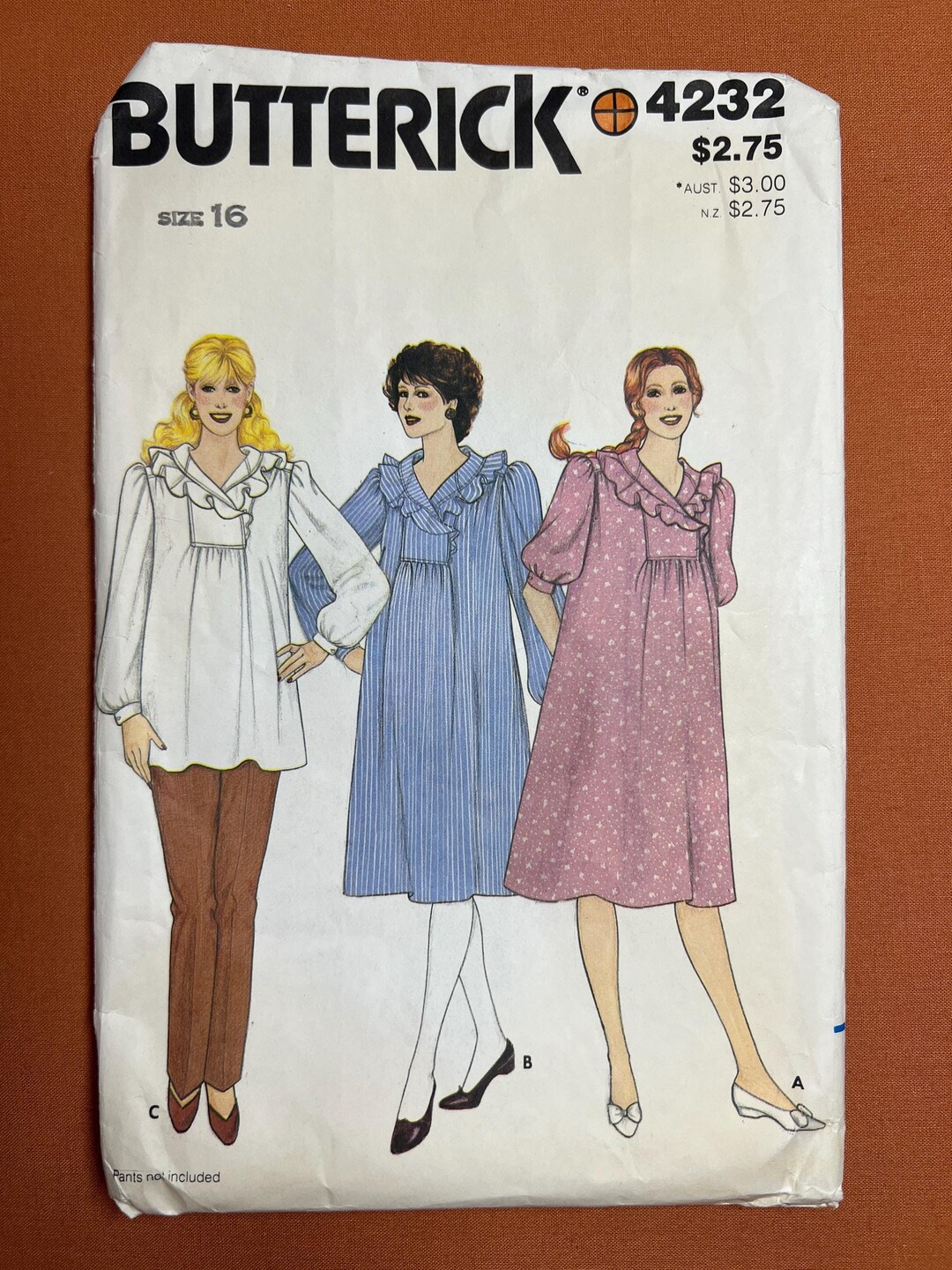 Butterick Sewing Pattern 4232 Misses' Maternity Dress & Tunic Size 16 ...