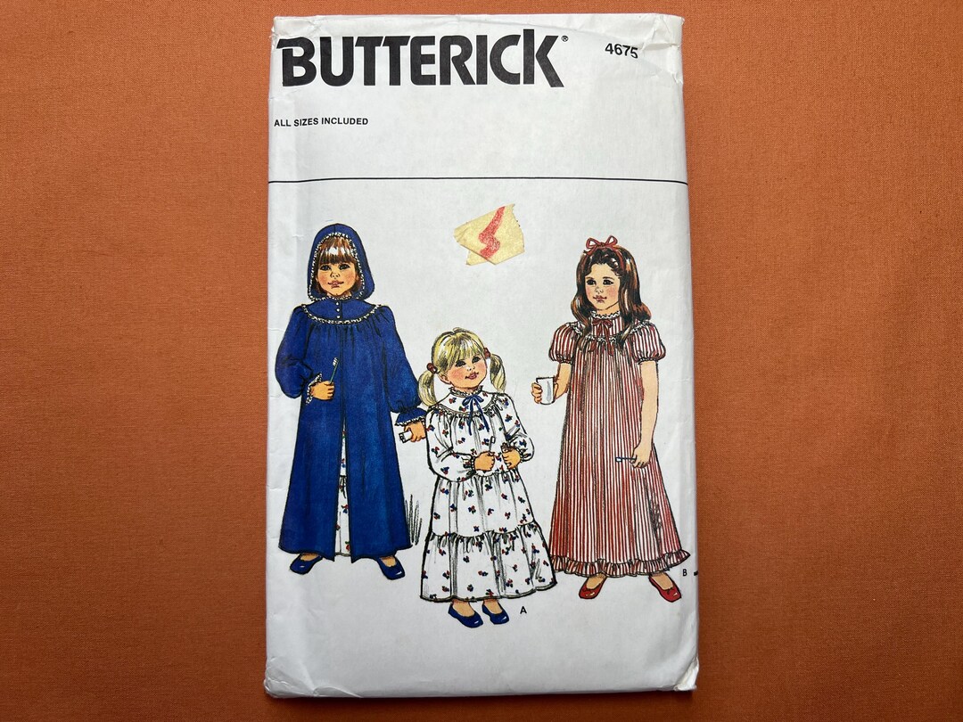 Simplicity Sewing Pattern 4675 Children's Robe & Nightgown Sizes 2-6 FF ...