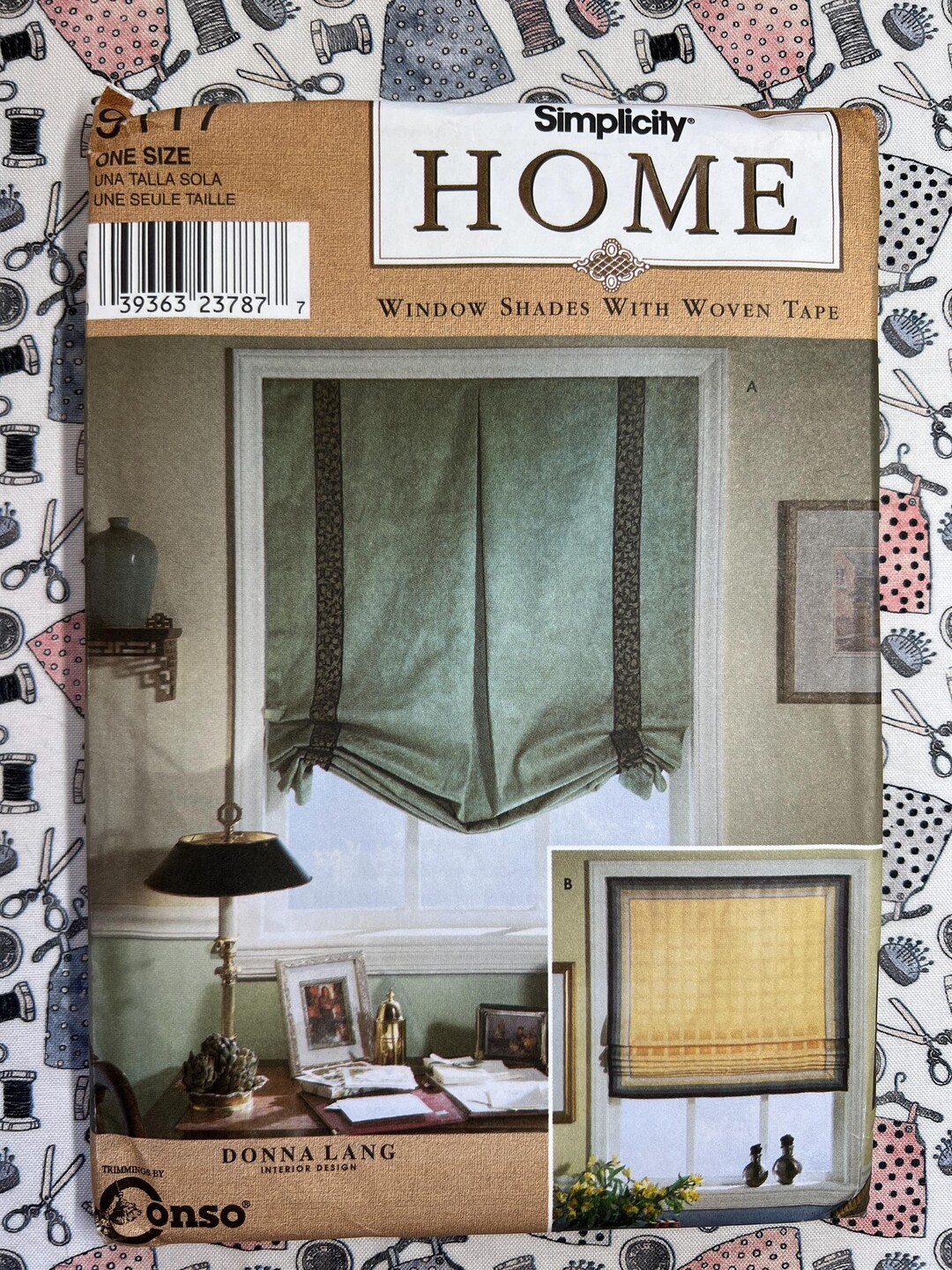 Simplicity Home Sewing Pattern 9117 Sewing Patterns Window Shades With ...