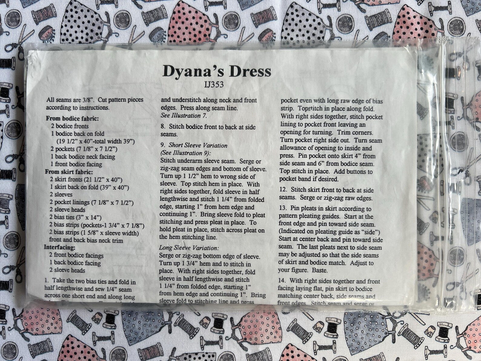 Indygo Junction Sewing Pattern IJ353 Dyana's Dress Size S-L FF UNCUT - Etsy