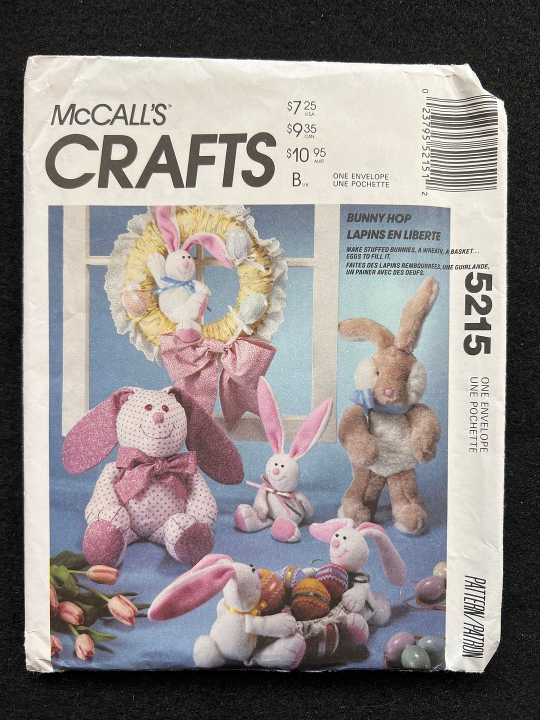 Mccall's Crafts Sewing Pattern 5215 Easter Bunny Package FF UNCUT - Etsy
