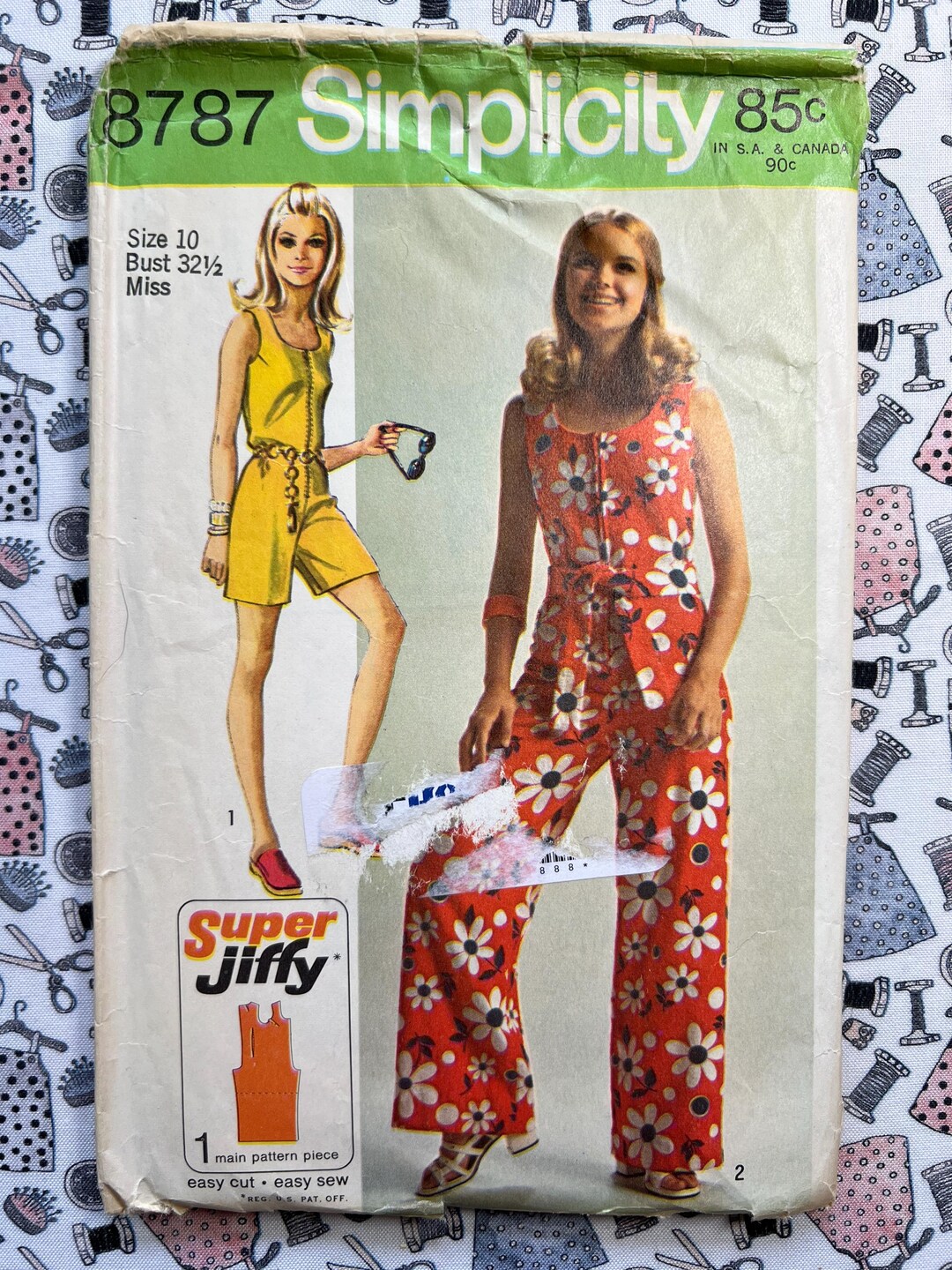 Simplicity Sewing Pattern 8787 Misses' Super-jiffy Jumpsuit in Two ...