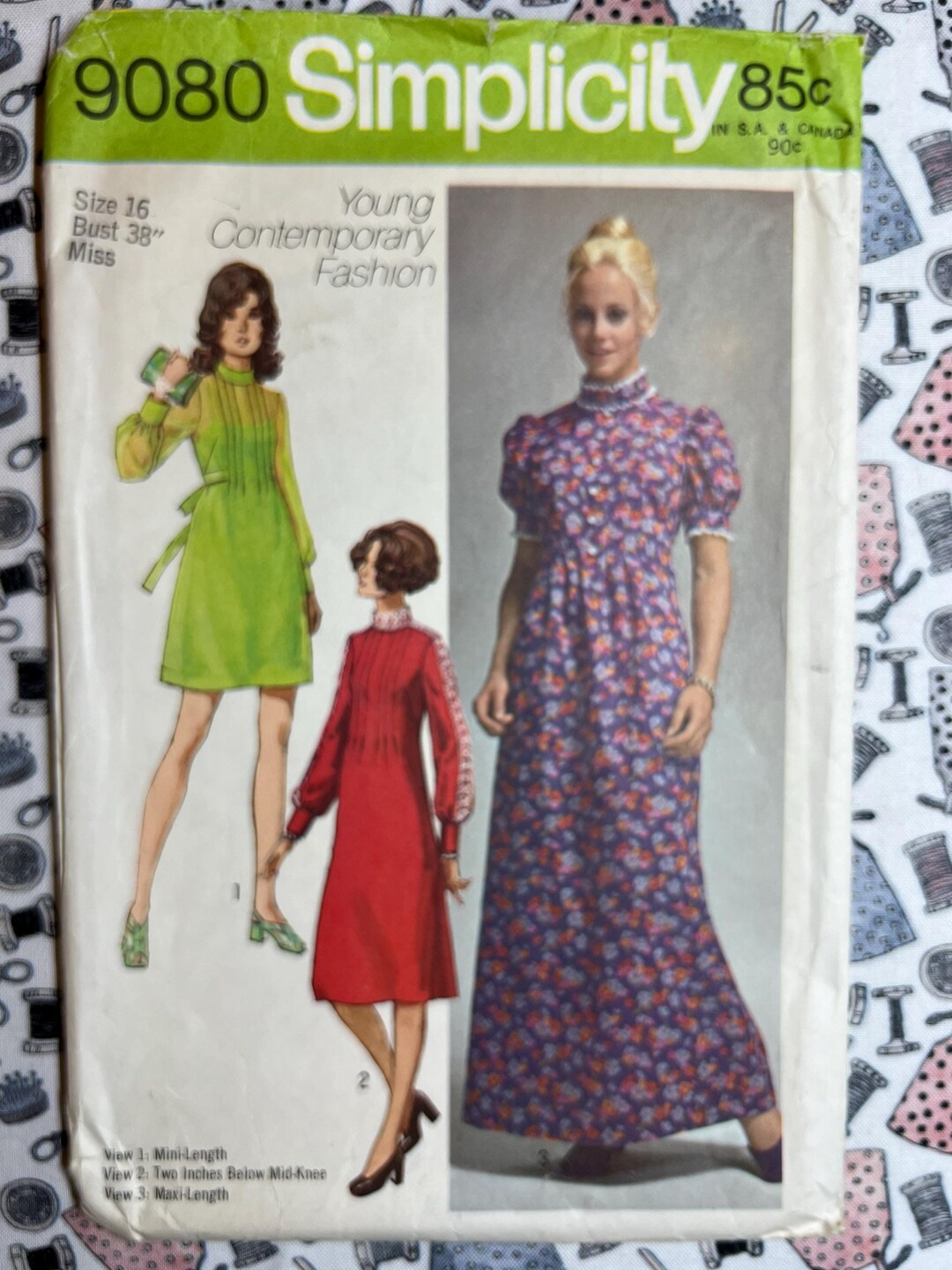 Simplicity Sewing Pattern 9080 Misses' Dress in Three Lengths Size 16 ...
