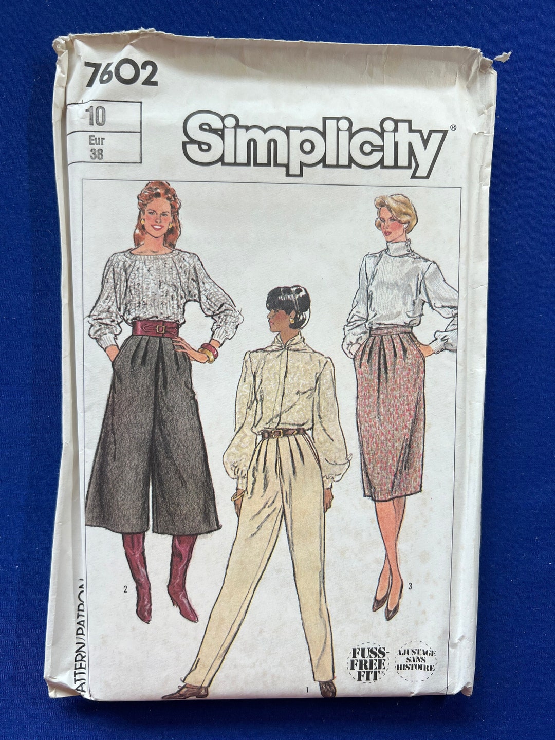 Simplicity Sewing Pattern 7602 Misses Pants Culottes & Skirt Size 10 FF ...