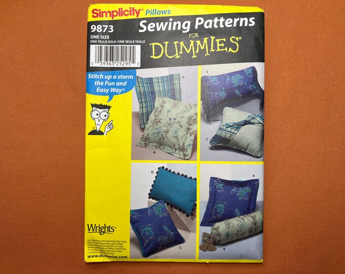 Simplicity Sewing Pattern 9873 Patterns for Dummies Pillows in Various ...