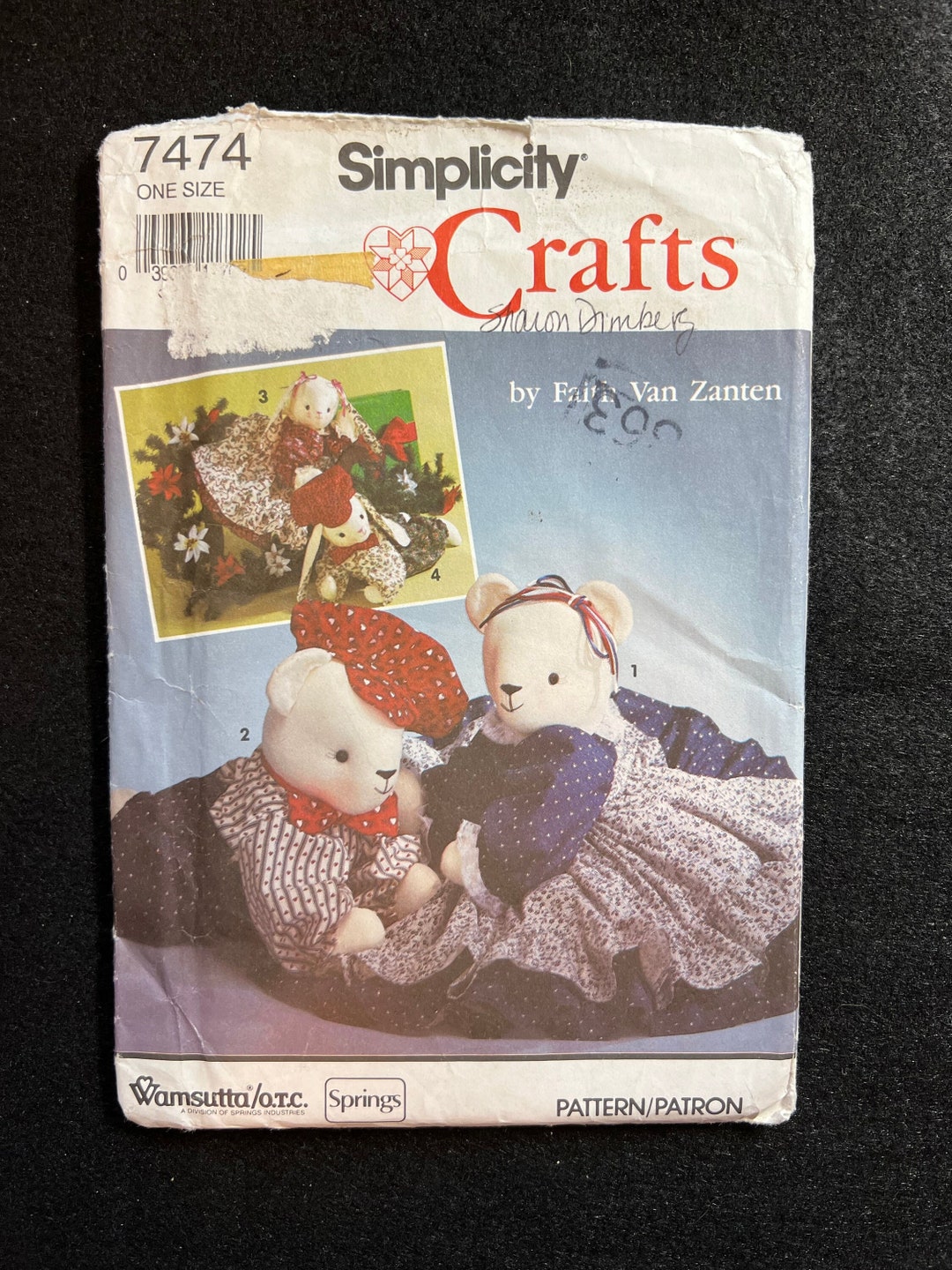 Simplicity Sewing Pattern 7474 Faith Van Zanten Sitting or Reclining ...