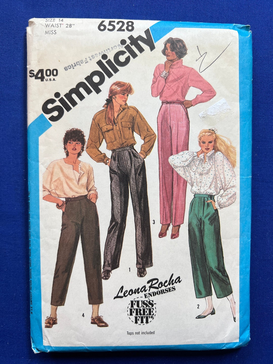 Simplicity Sewing Pattern 6528 Misses' Trousers & Pants in Two Lengths ...