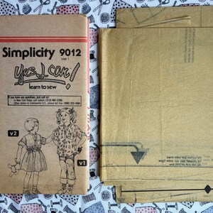 Simplicity Sewing Pattern 9012 Child's Shirt and Skirt Size 6 Partially ...