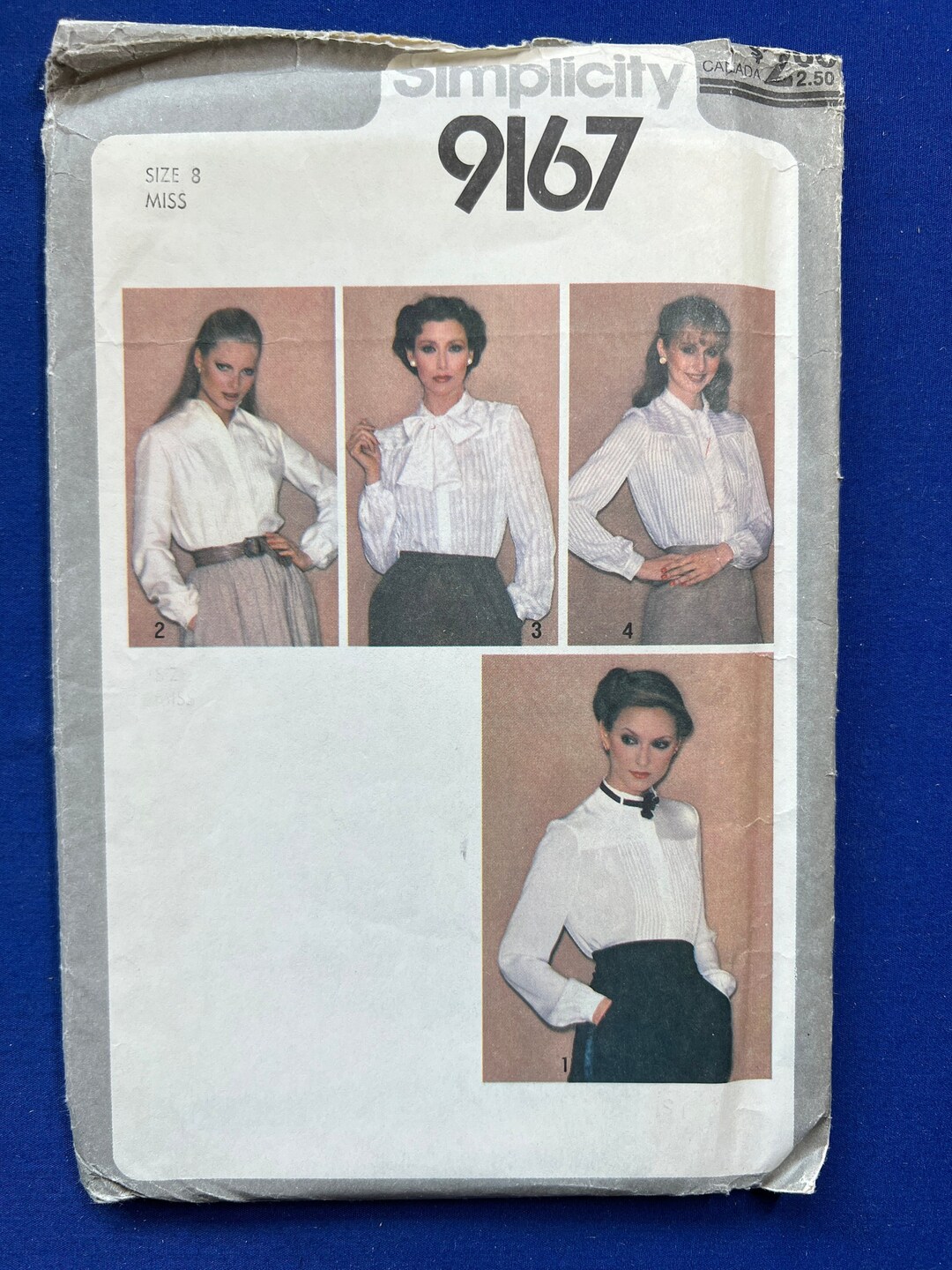 Simplicity Sewing Pattern 9167 Misses' Set of Blouses & Cocarde Size 8 ...
