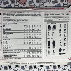 Simplicity Sewing Pattern 8153 Misses' Jumpsuit & Culotte Jumpsuit Size ...