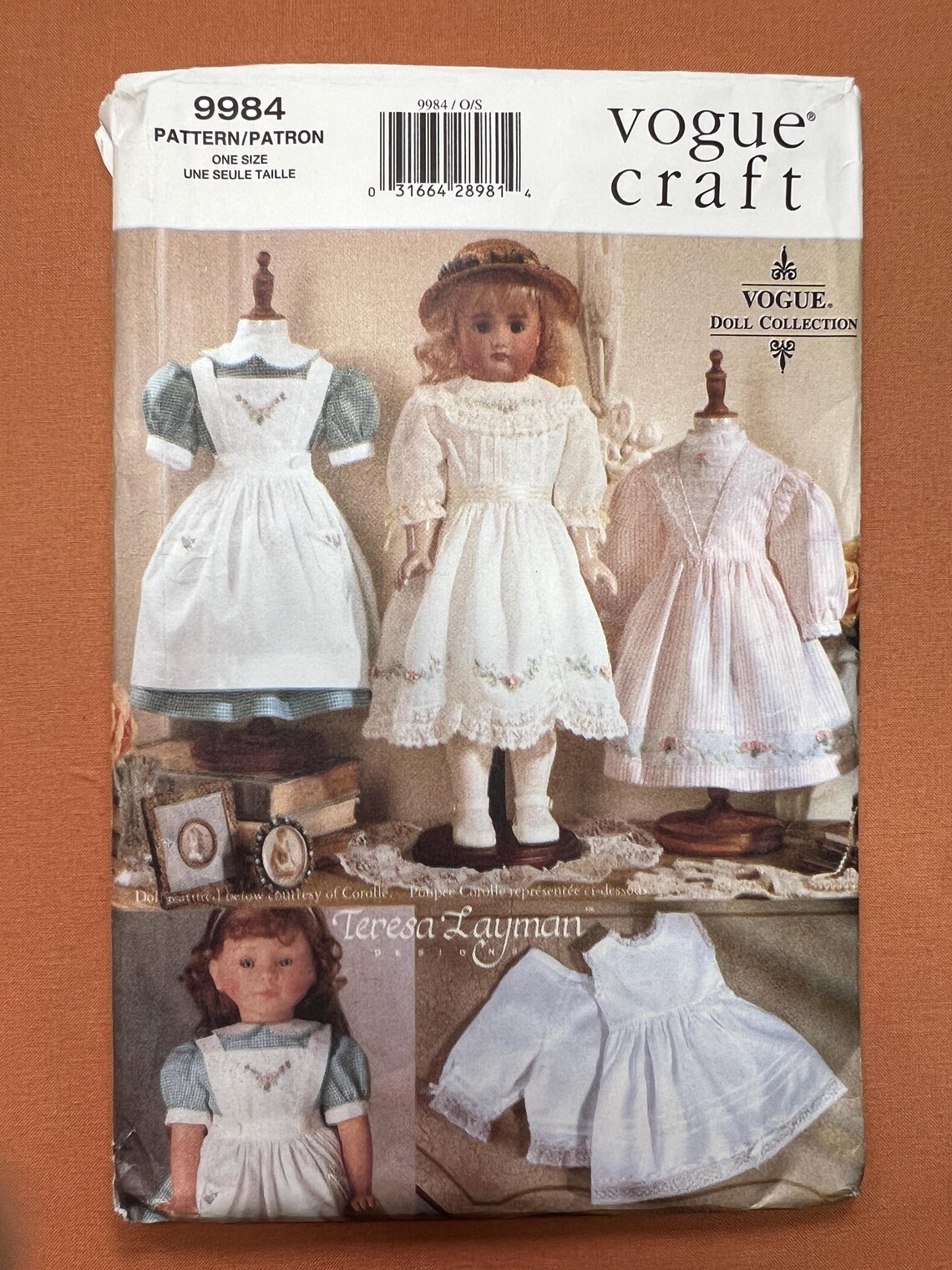 Vogue Sewing Pattern 9984 18" Doll Old-fashioned Dresses UNCUT - Etsy