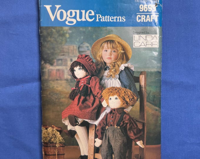 Vogue Craft Sewing Pattern 9699 Linda Carr 22" Doll and Clothes Cut ...