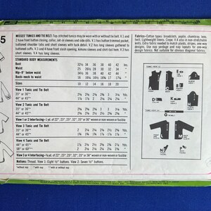 Simplicity Sewing Pattern 9045 Misses' Tunics & Tie Belt Size 14 Cut ...