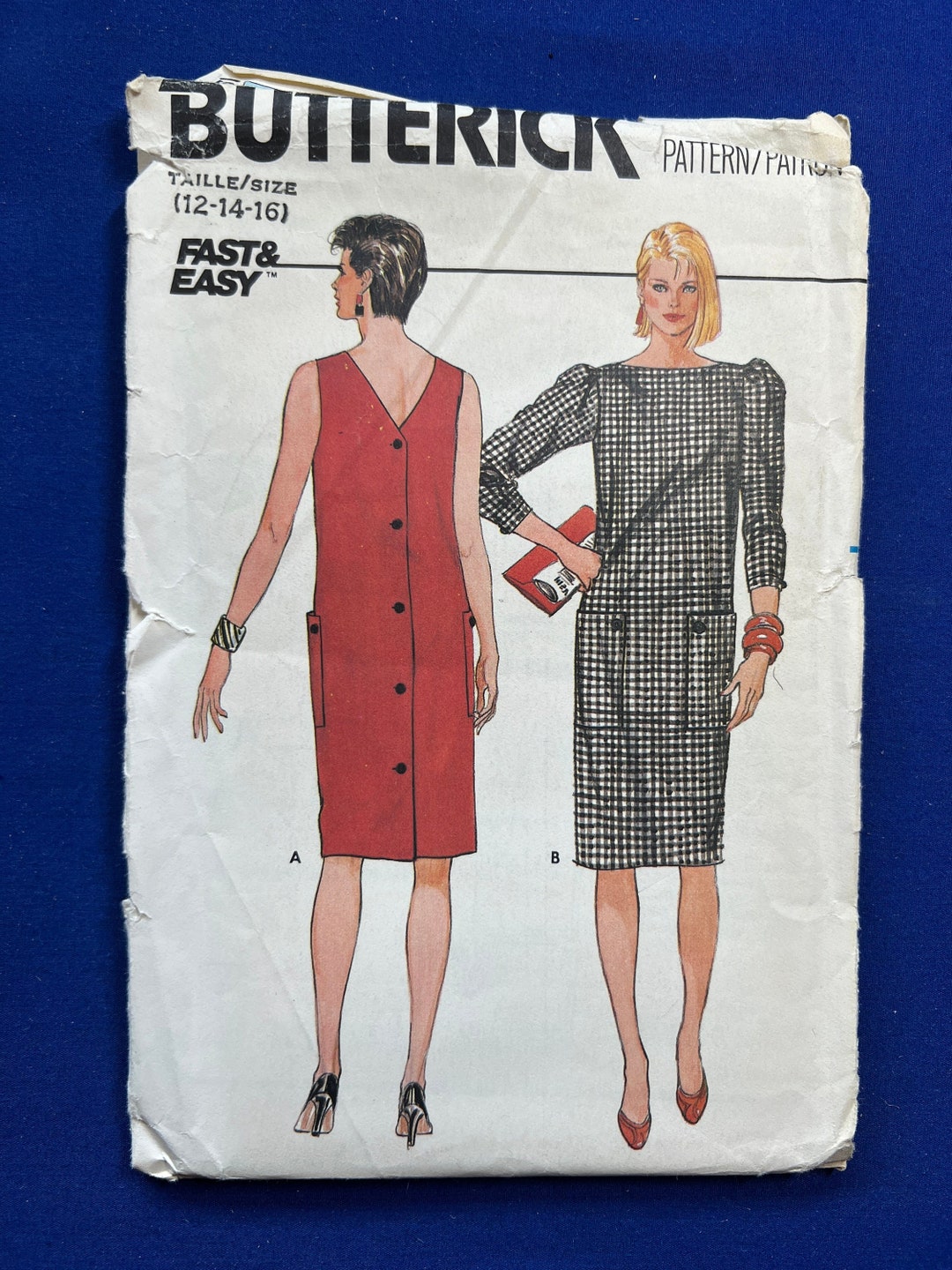 Butterick Sewing Pattern 6437 Misses' Dress Size 12-16 FF UNCUT - Etsy