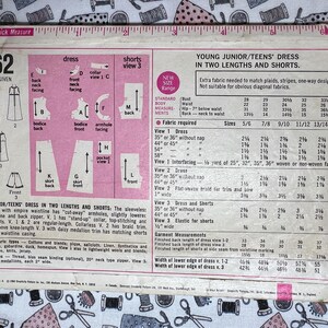 Simplicity Sewing Pattern 7662 Young Junior/teens' Dress in Two Lengths ...