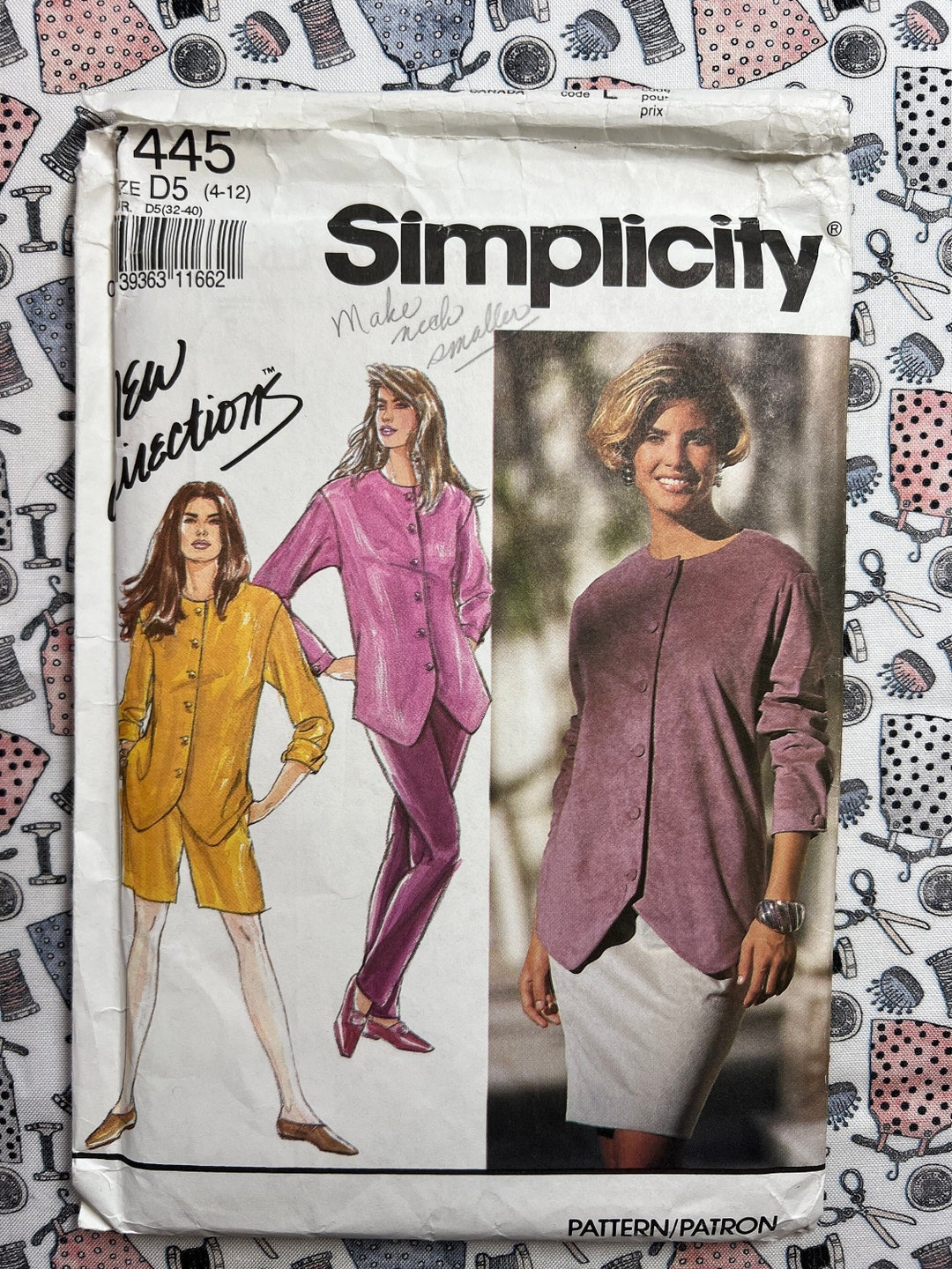 Simplicity Sewing Pattern 7445 Misses' Pants or Shorts Skirt & Top Size ...