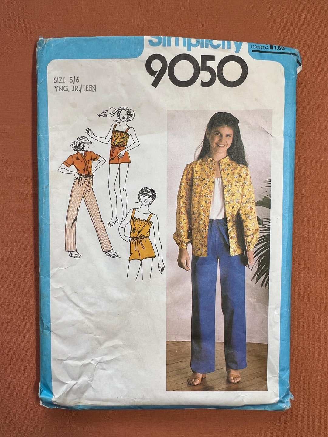 Simplicity 9050 Sewing Pattern: Teen Shirt, Camisole, Pants, Shorts ...
