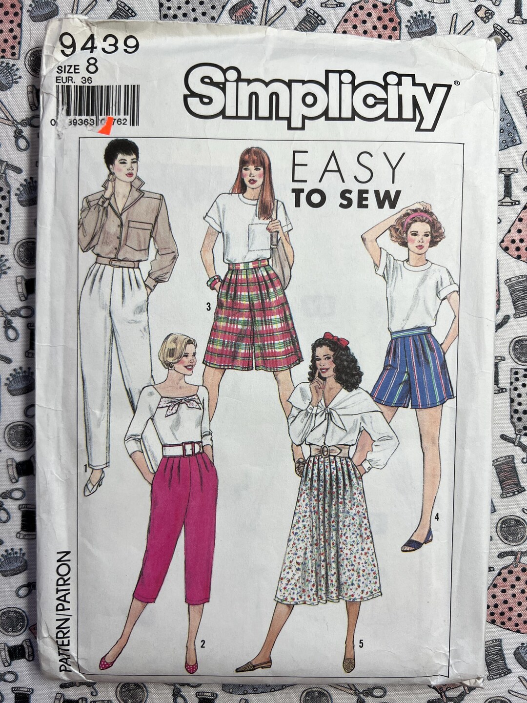 Simplicity Sewing Pattern 9439 Misses Pants and Culottes in Two Lengths ...
