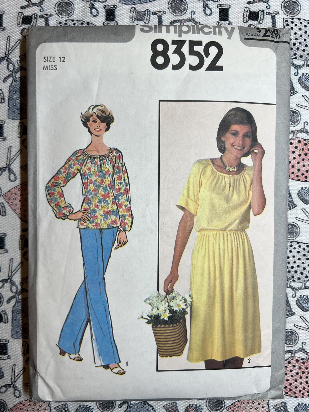 Simplicity Sewing Pattern 8352 Misses Jiffy Pullover Top Skirt & Pants ...