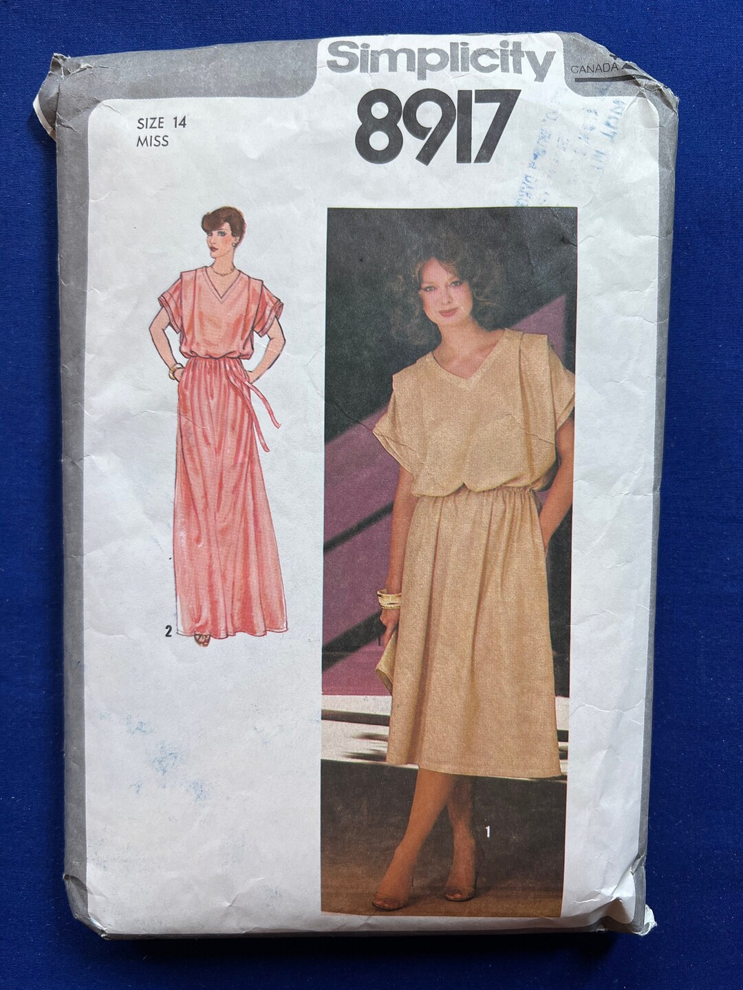 Simplicity Sewing Pattern 8917 Misses' Pullover Dress in Two Lengths ...