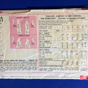 Simplicity Sewing Pattern 8811 Toddlers' Jumpsuit in Two Lengths ...