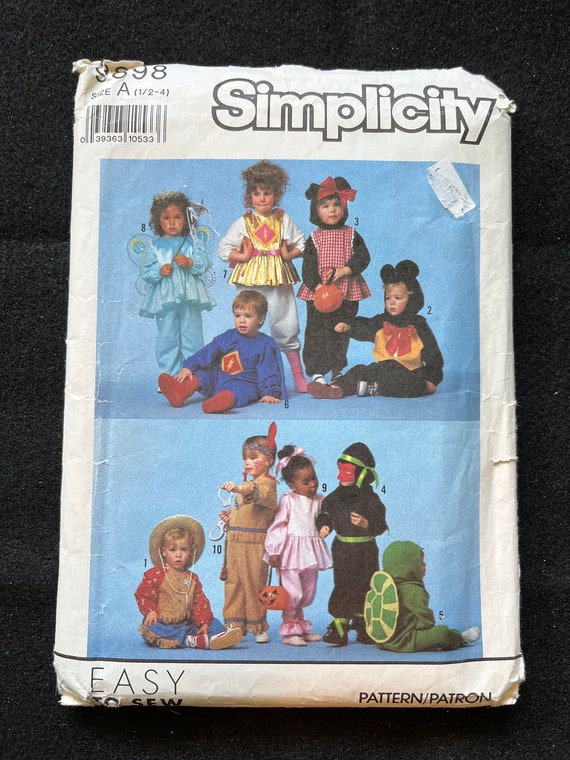 Simplicity Sewing Pattern 9898 Toddlers' Costumes Cowboy - Etsy