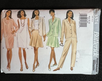 Butterick Sewing Pattern 6936 David Warren Misses' Top Skirt & Pants ...