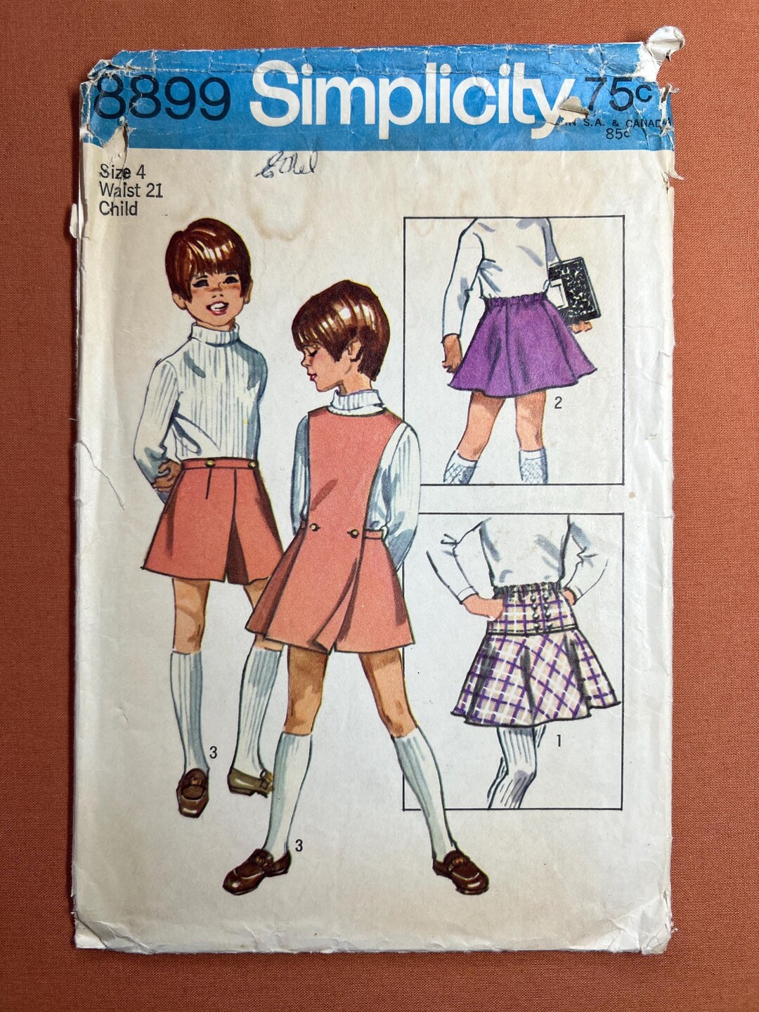 Simplicity Sewing Pattern 8899 Child's and Girls' Set of Skirts ...