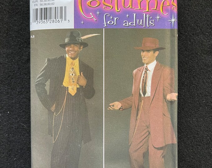 Simplicity Sewing Pattern 4585 Mens' Costumes Zoot Suit Gangster Size ...