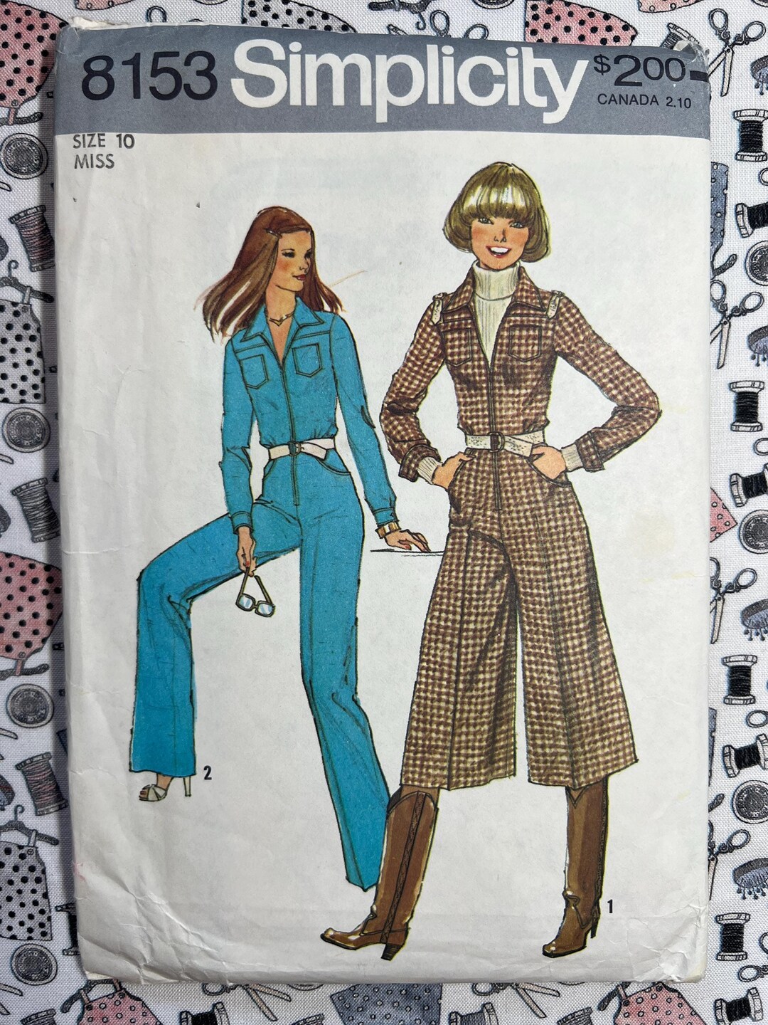 Simplicity Sewing Pattern 8153 Misses' Jumpsuit & Culotte Jumpsuit Size ...