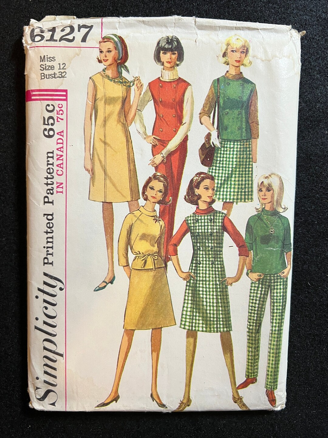 Simplicity 6127 Sewing Pattern: Misses Dress, Top, Skirt & Slacks, Size ...