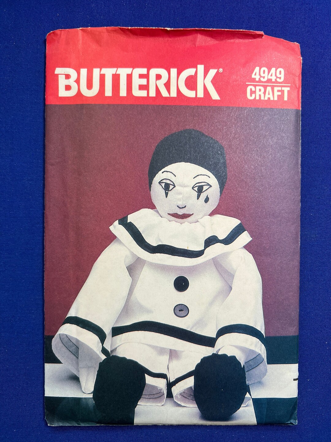 Butterick Craft Sewing Pattern 4949 Clown Doll FF UNCUT - Etsy