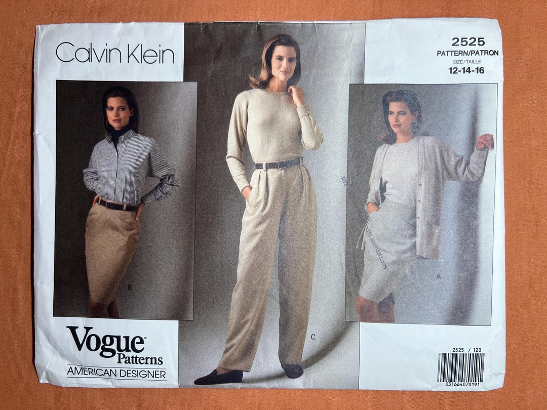 Vogue Sewing Pattern 2525 Misses Skirt & Pants Size 12 14 16 UNCUT - Etsy