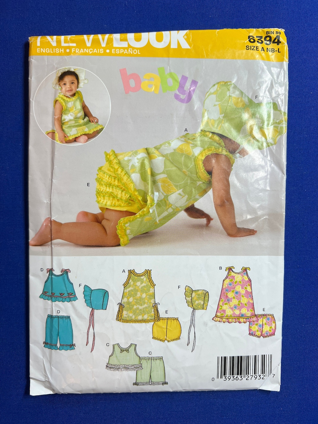 New Look Sewing Pattern 6394 Child's Top & Pants Size Newborn-l FF ...