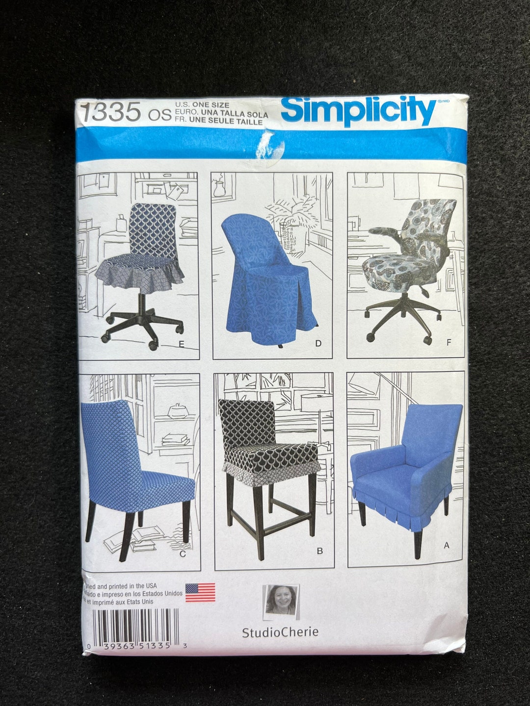 Simplicity Sewing Pattern 1335 Chair Covers FF UNCUT - Etsy