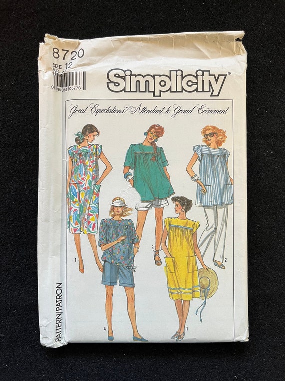 Simplicity Sewing Pattern 8720 Maternity Easy to Sew Pants - Etsy