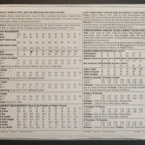 Simplicity Sewing Pattern 3700: Misses' Dress, Pants, Tunic (size 20W ...